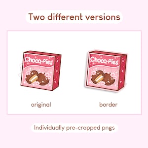 Korean Snacks Stickers | Goodnotes Digital Planner Stickers Cute Kawaii ...