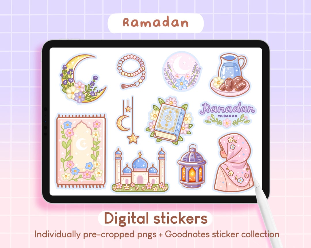 Islamic Ramadan Stickers | Goodnotes Digital Planner Cute Kawaii Islam ...