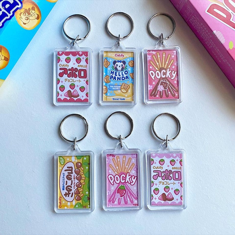 Cute Food Keychain - Etsy