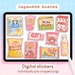Pink Japanese Snacks Sticker Sheet Cute, Asian Snacks, Kawaii, Japan ...