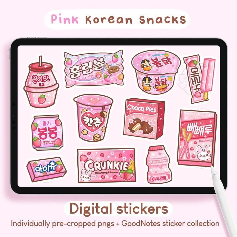 Cute Aesthetic Korean Stickers - Etsy