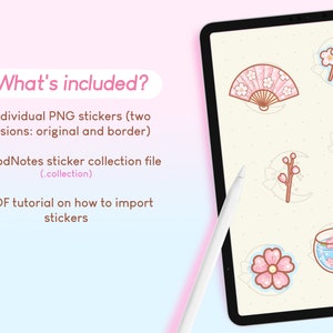 Sakura Spring Stickers | Goodnotes Digital Planner Cute Kawaii Japanese ...