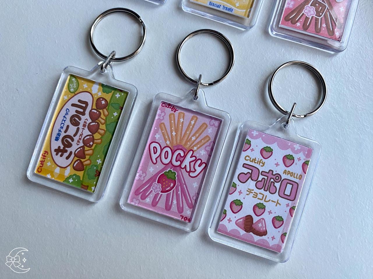 Japanese Snacks Keychains - Cute, Asian Snacks, Kawaii, Japan, Konbini ...