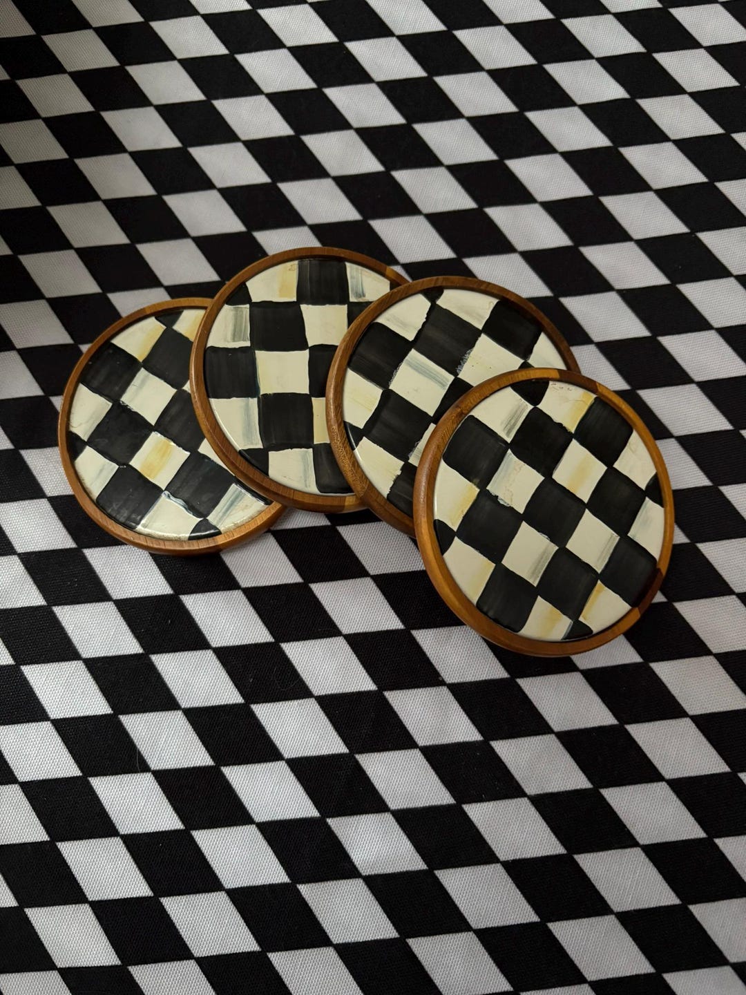 Mackenzie-childs Coaster Set - Etsy