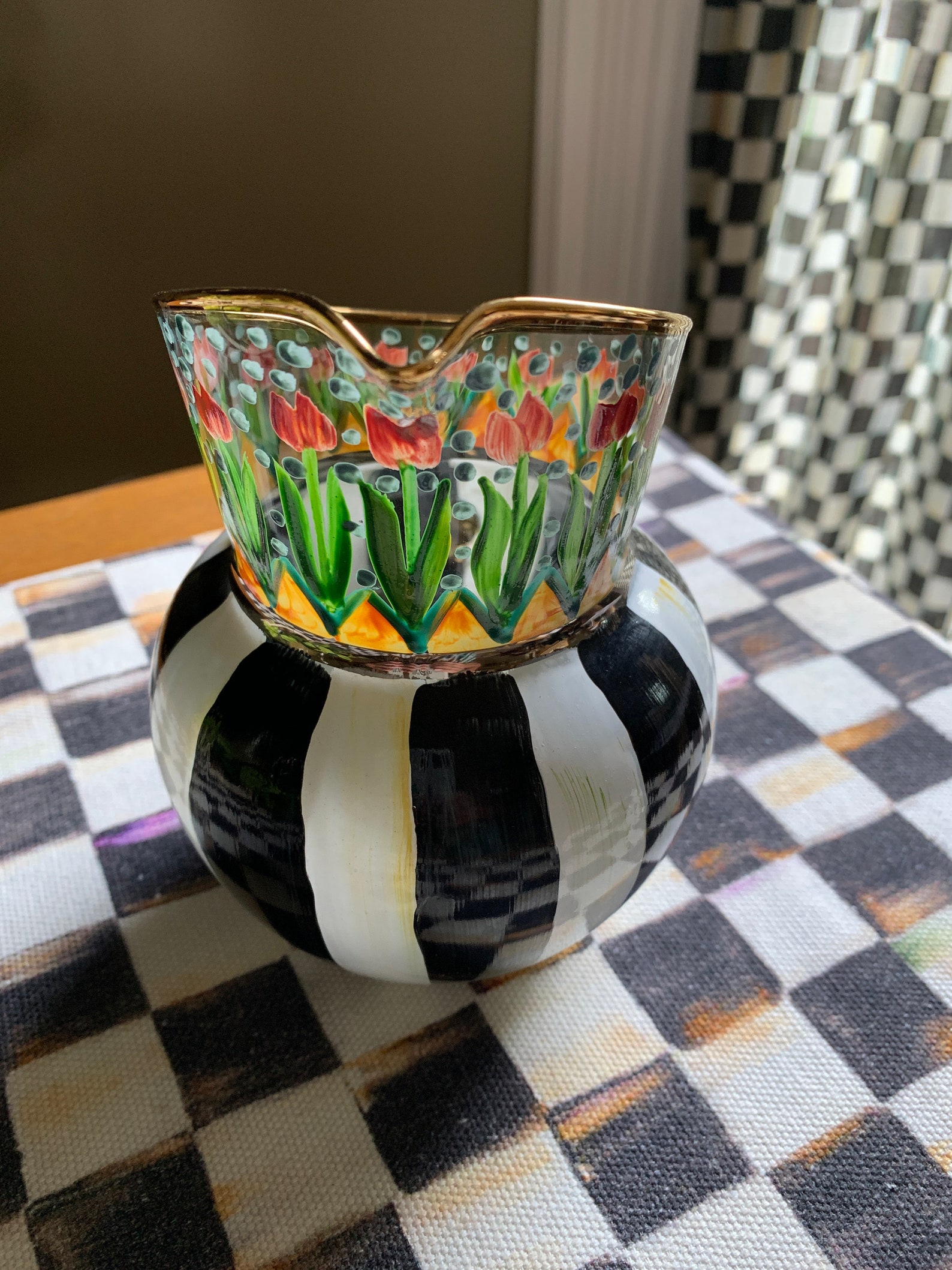 Mackenzie Childs Retired Pitcher - Etsy