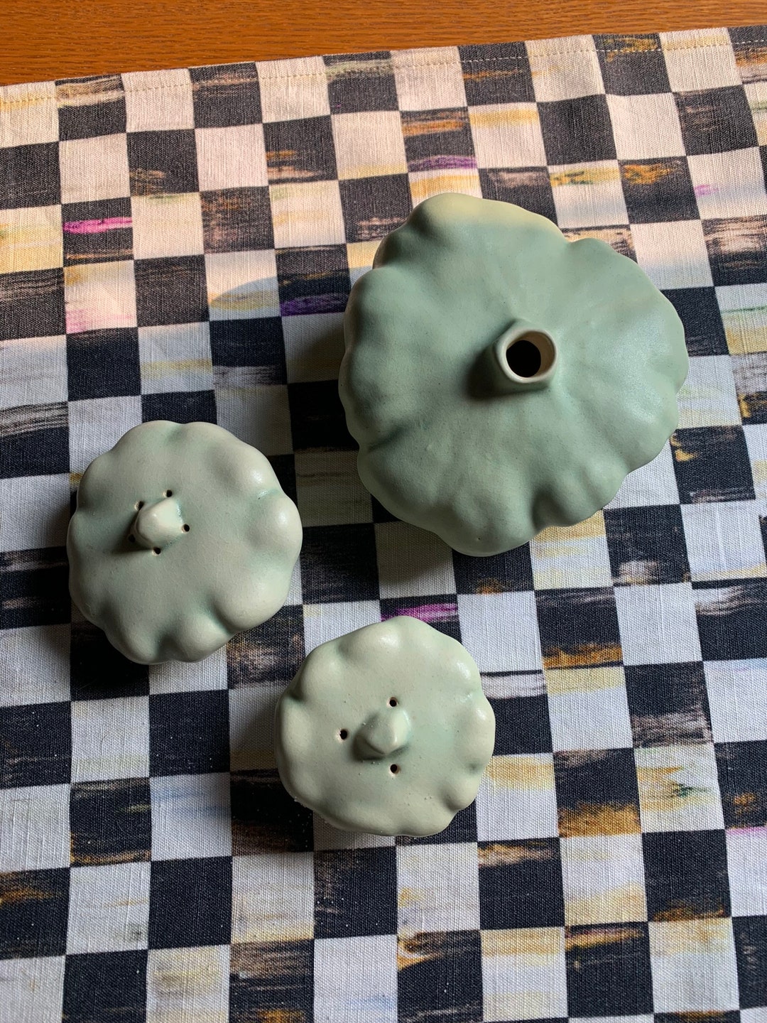Patricia Garrett - Patty Pan Squash Vase and Salt & Pepper - Etsy