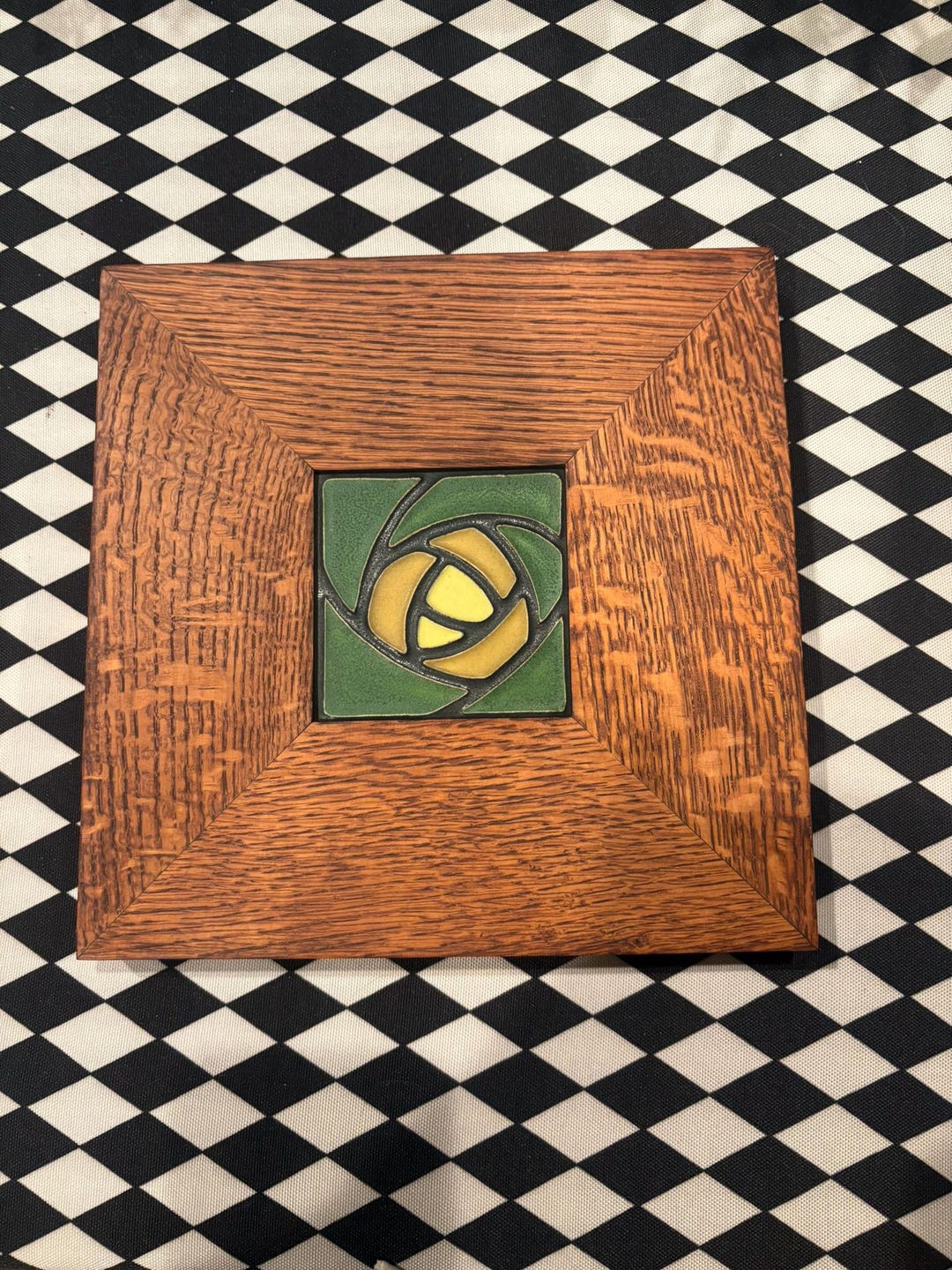 Motawi Dard Hunter Framed Rose Tile - 4x4 - Etsy