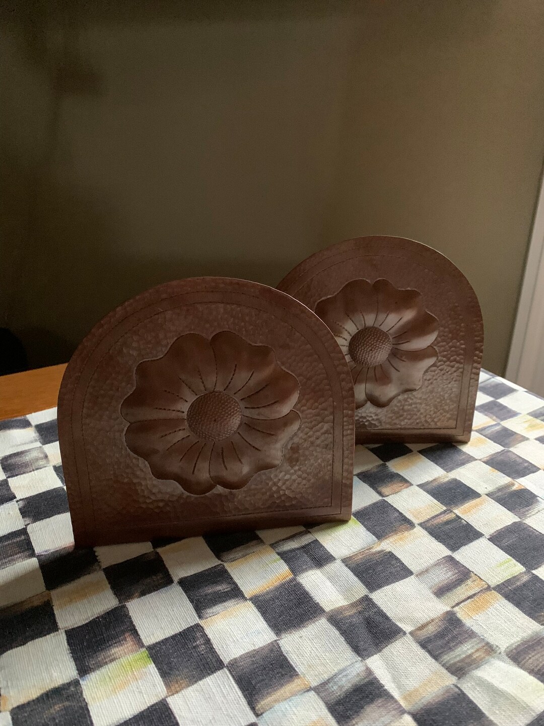 Cobre Hammered Copper Bookends - Etsy