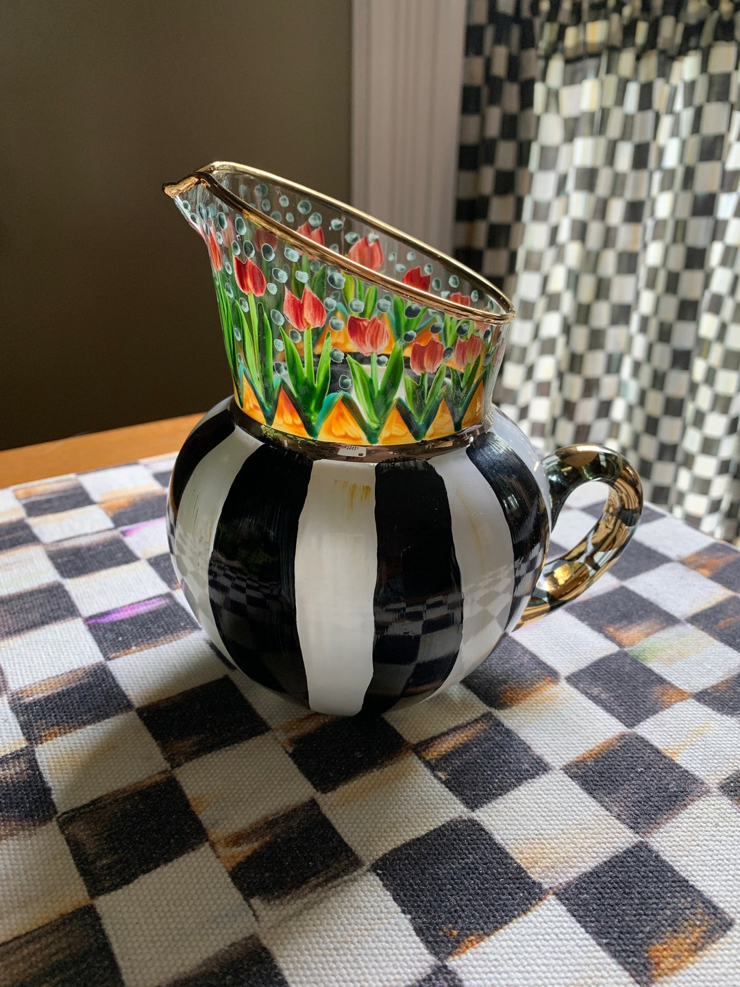 Mackenzie Childs Retired Pitcher - Etsy