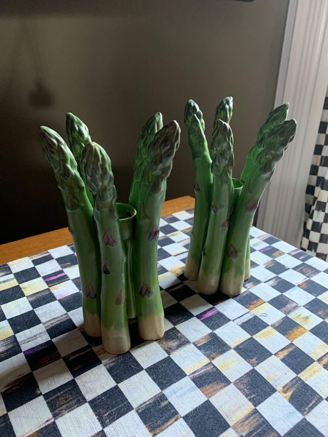 Patricia Garrett - RARE Set of Asparagus Candlesticks - Etsy
