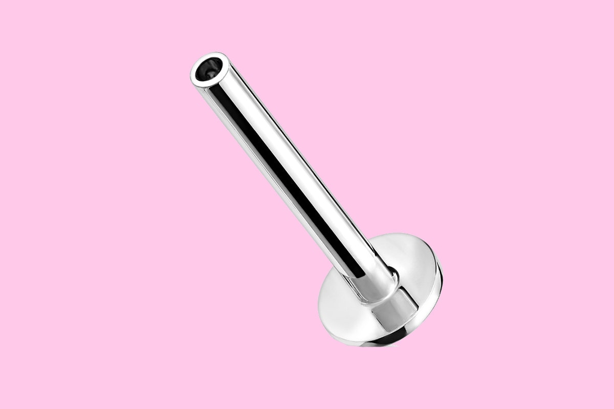 Universal Threadless Titanium Labret for Threadless Jewellery Nose, Lip ...