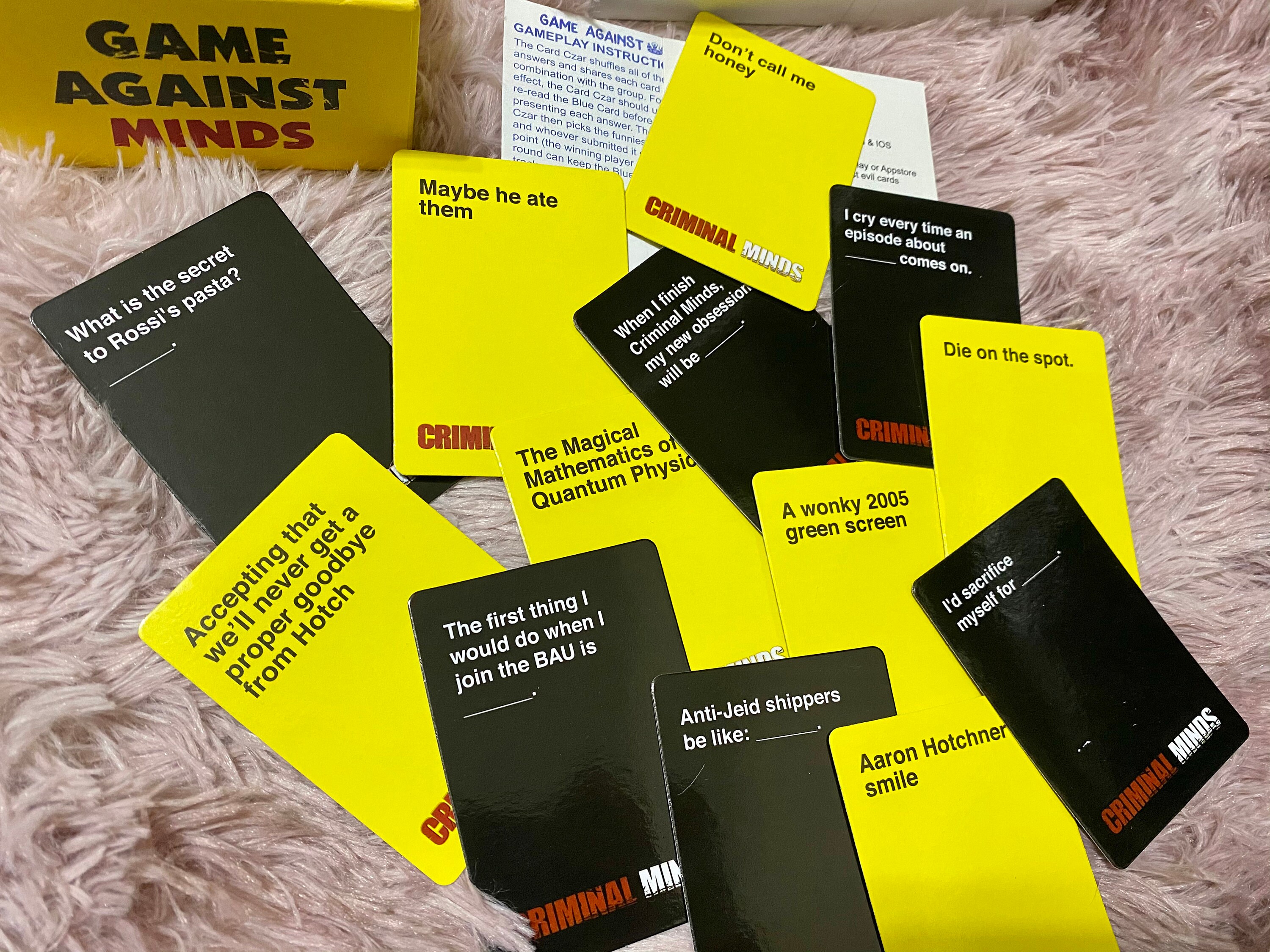 Game Against MINDS - Criminal Minds Card Game the Best Game for BAU ...