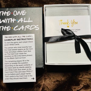 The One With All the Cards Game for Friend TV Fan - Funny Game - Etsy