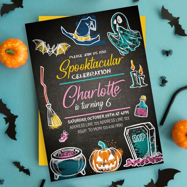 Halloween Chalkboard - Etsy