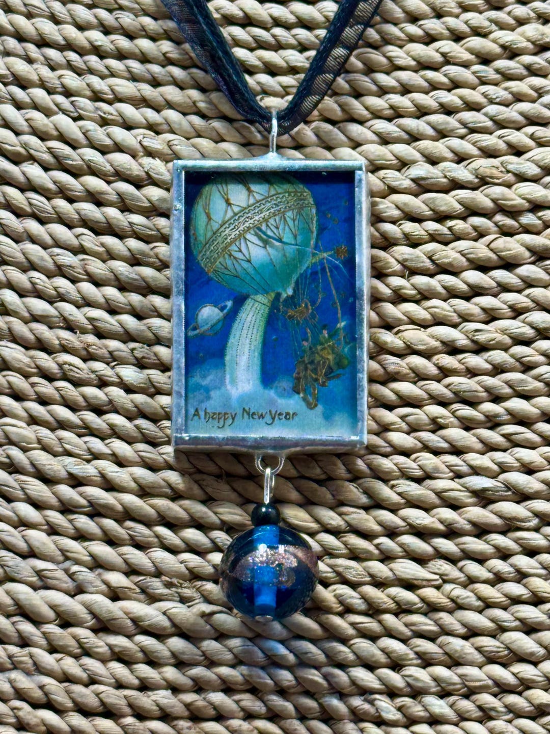 Vintage New Years Eve Balloon Pendant, Sterling Silver Solder ...