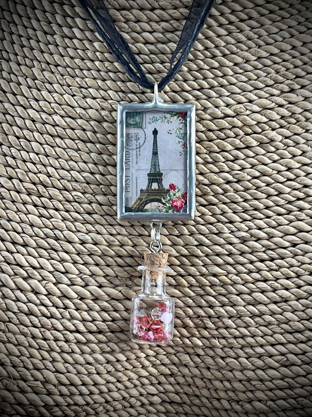 Eiffel Tower Soldered Pendant, Paris Solder Pendant, Moulin Rouge ...