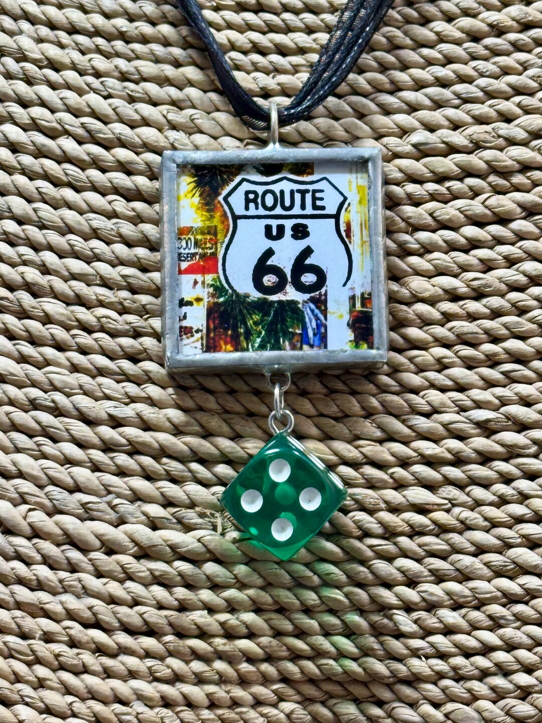 Route 66 Soldered Pendant, Route 66 Pendant, Neon Route 66, Travel ...