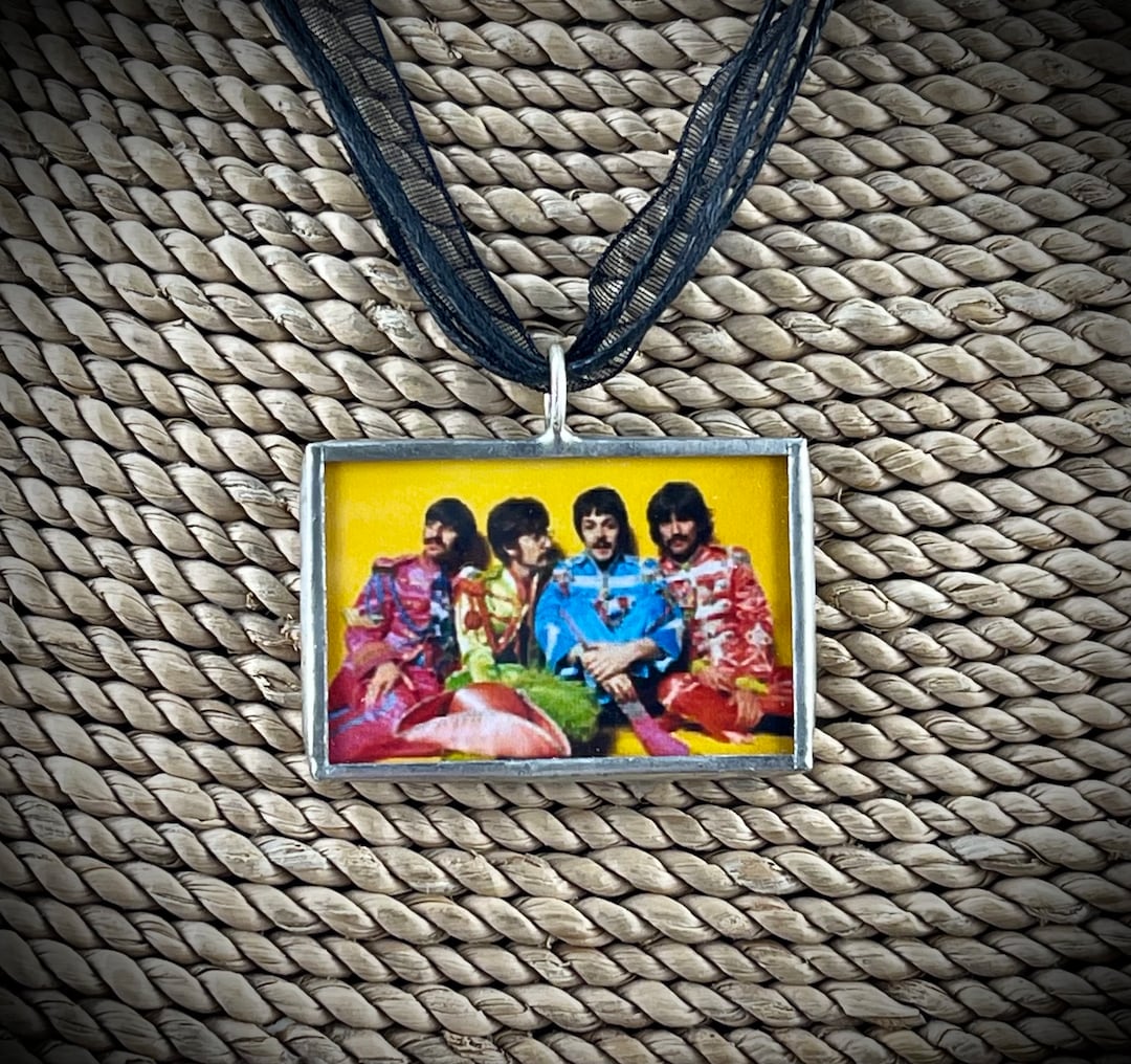 The Beatles Soldered Pendant, Sgt Pepper Pendant, Gift for Her, Solder ...