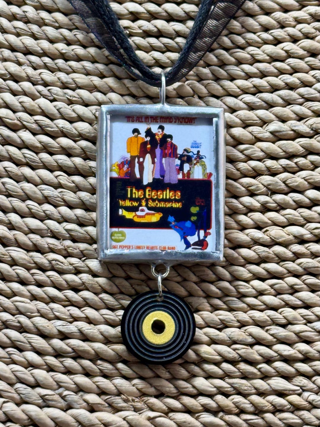 The Beatles Soldered Pendant, Yellow Submarine Pendant, Gift for Her ...