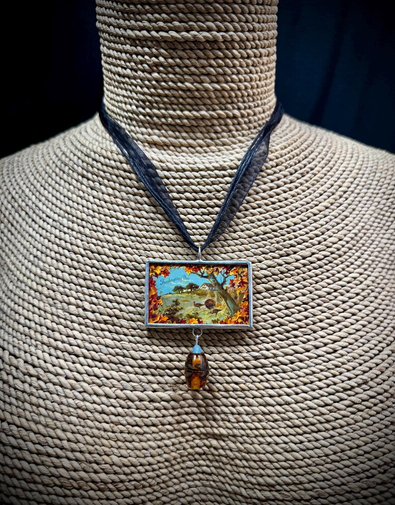 Vintage Thanksgiving Turkey Pendant Necklace, Sterling Silver Solder ...