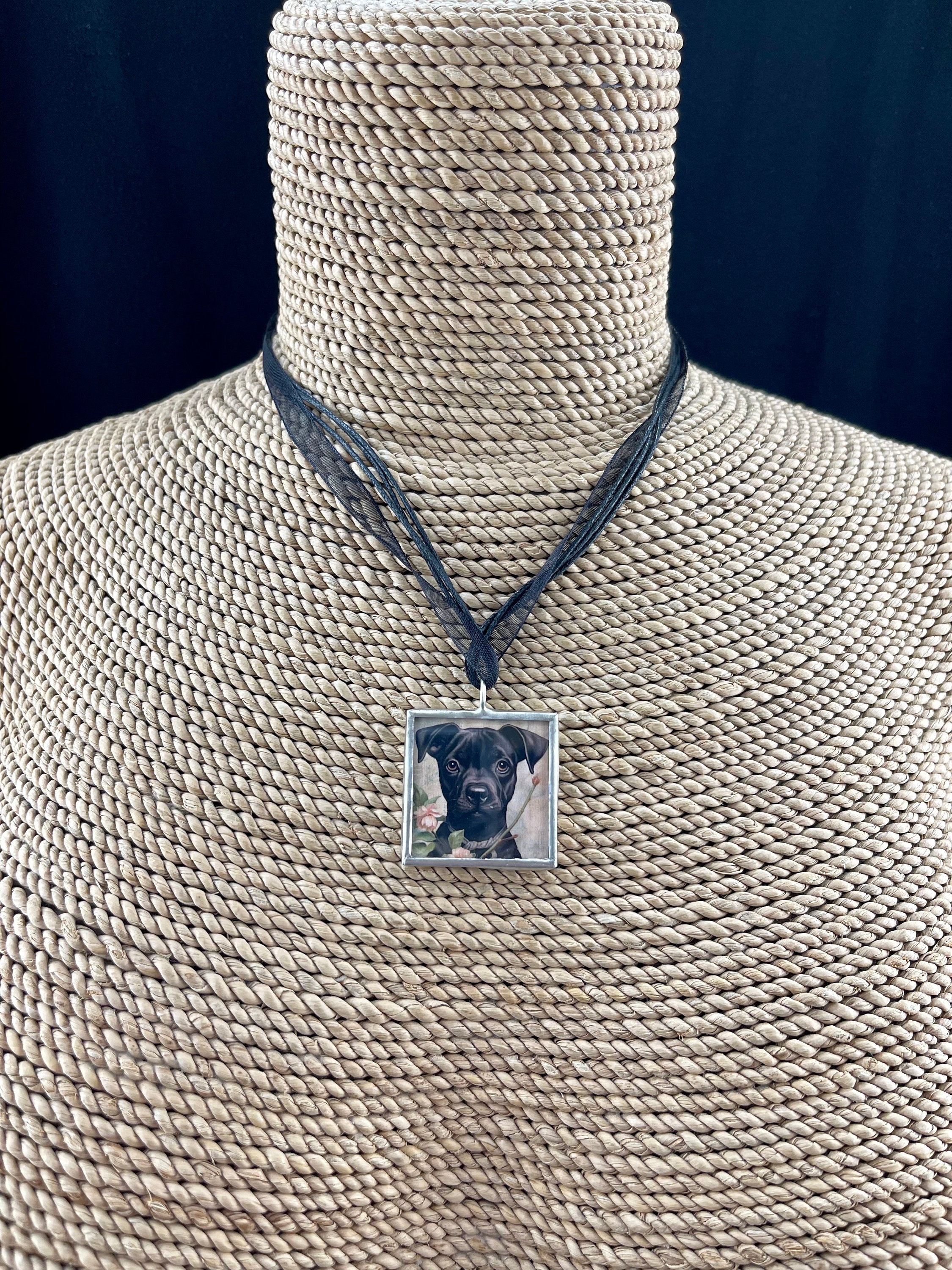 Dog Solder Pendant, Black Lab Solder Pendant, Dog Pendant, Black Puppy ...