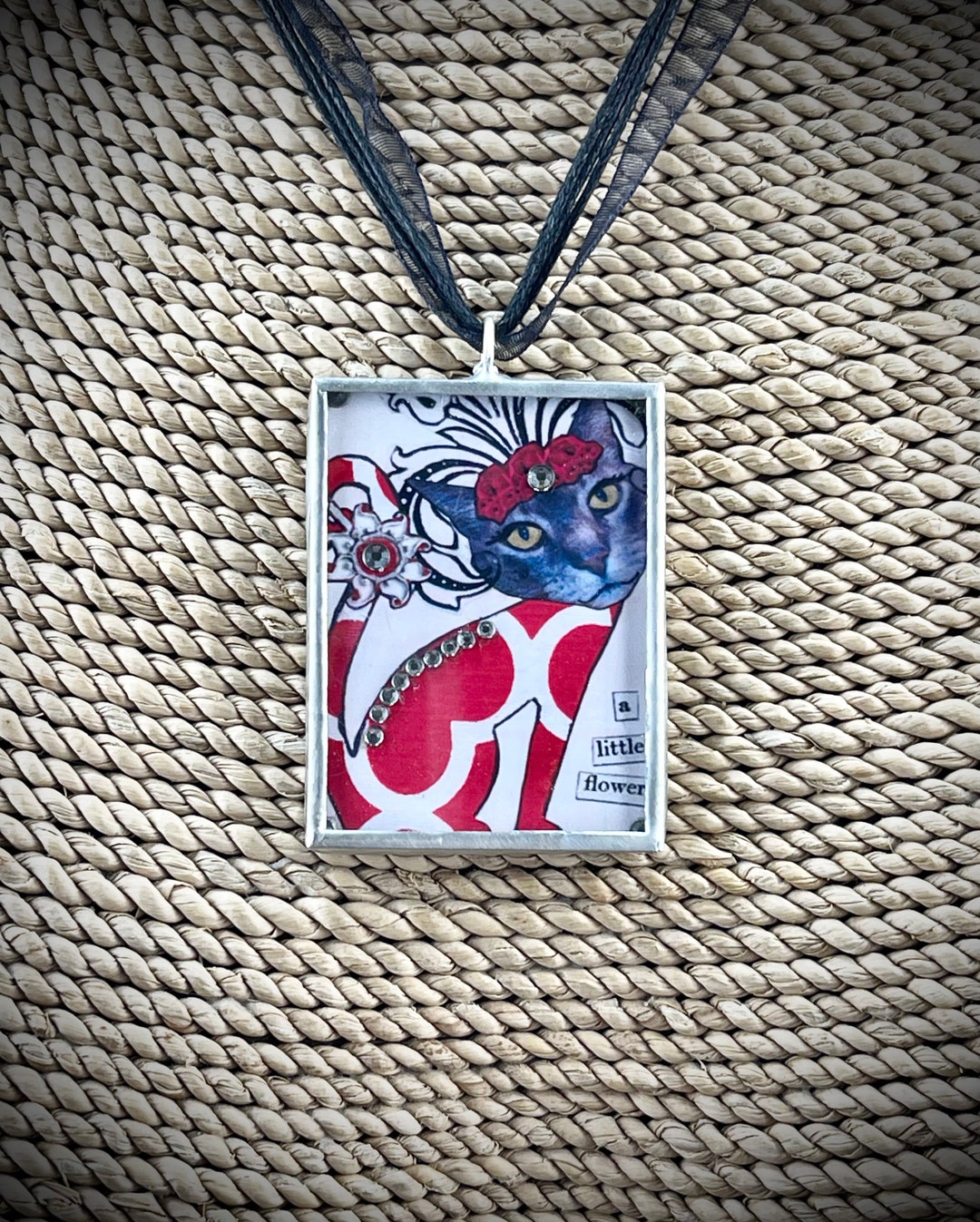 Cat Solder Pendant, Artsy Cat Pendant, Cat Jewelry, Cat Pendant, Eight ...