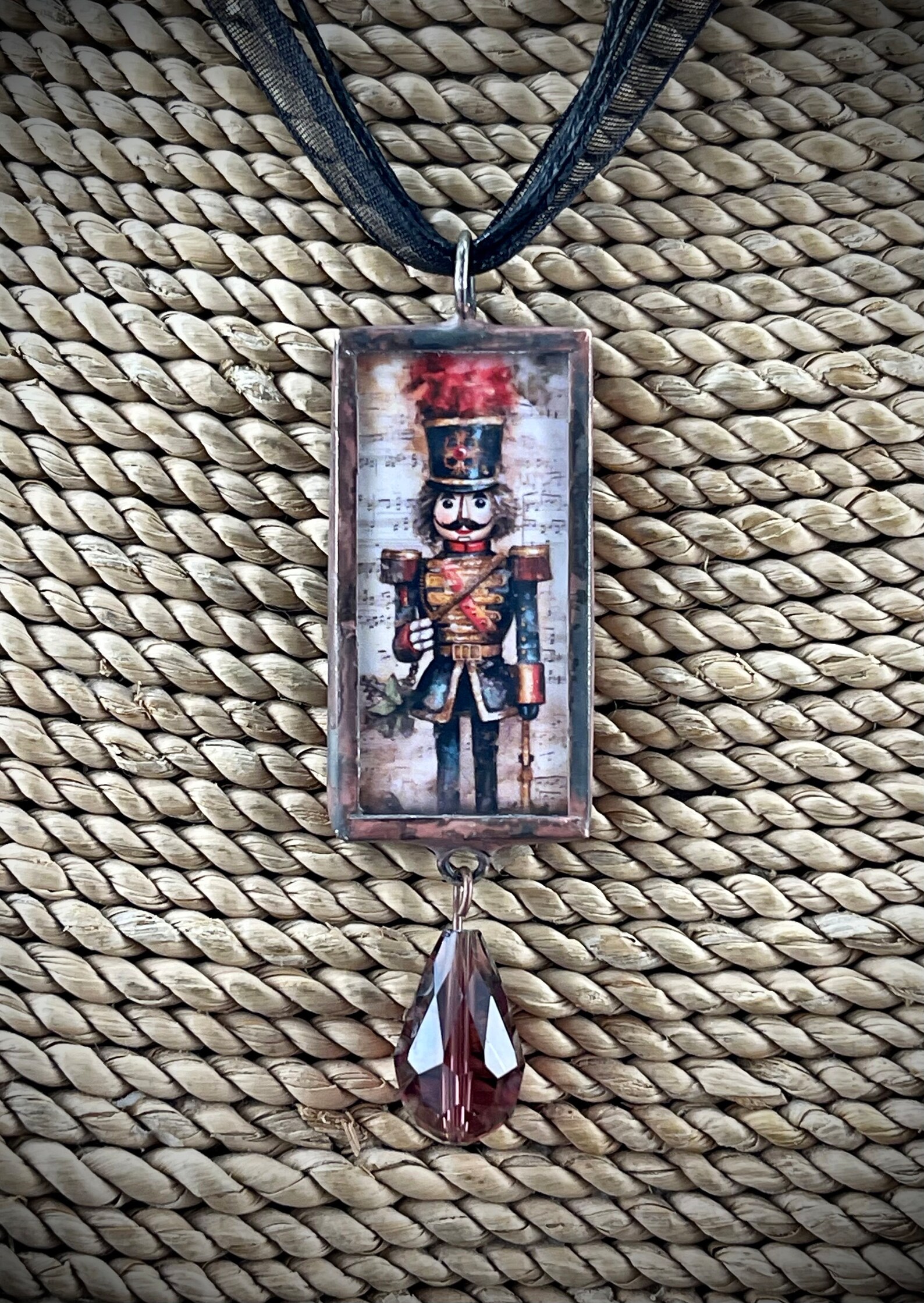 Whimsical Nutcracker Pendant, Nutcracker Solder Christmas Jewelry ...
