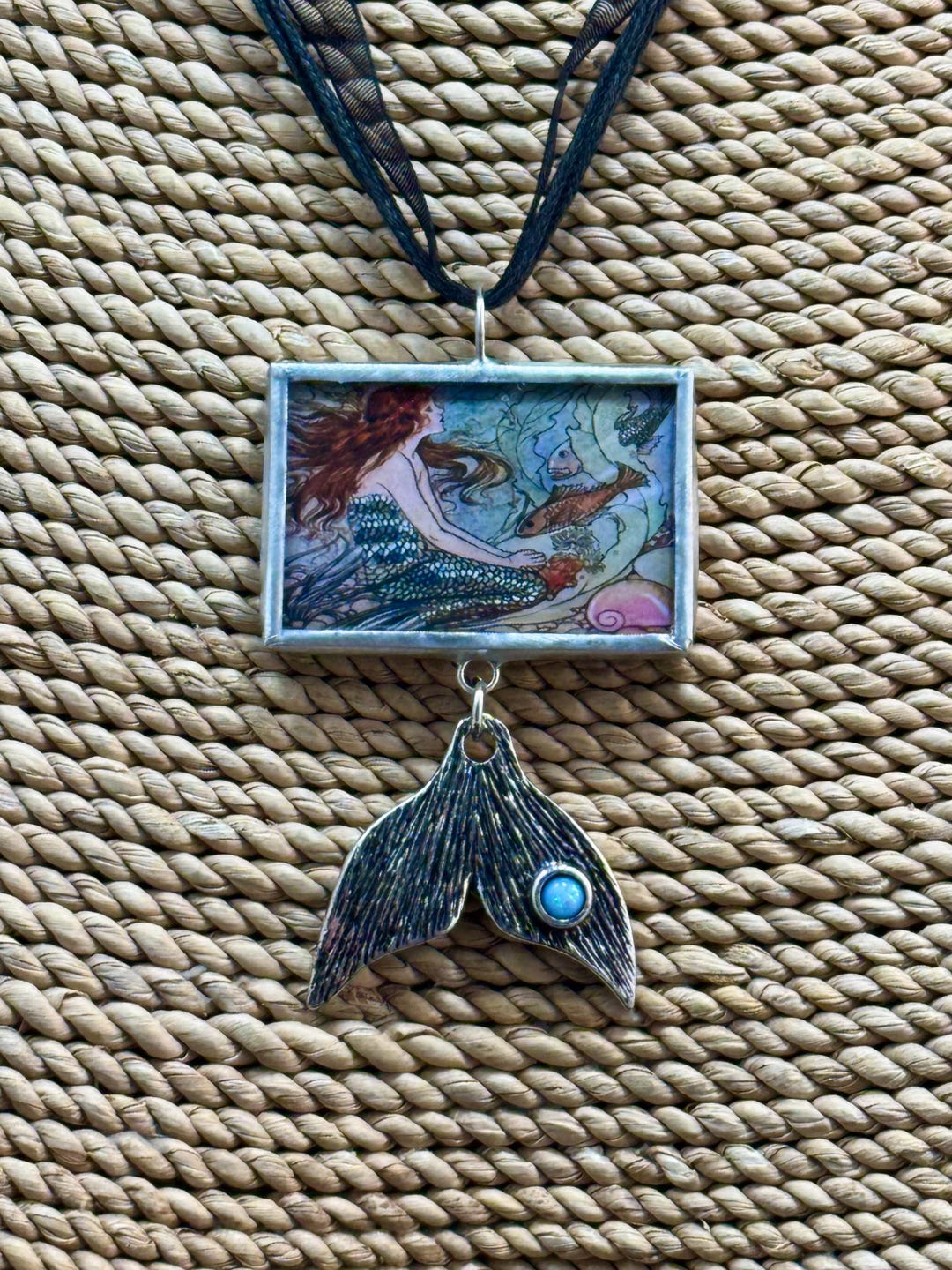 Vintage Soldered Mermaid Jewelry, Soldered Mermaid Pendant, Mermaid ...