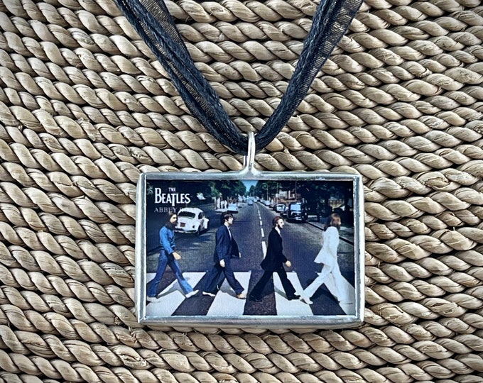The Beatles Soldered Pendant, Abbey Road Pendant, Gift for Her, Solder ...