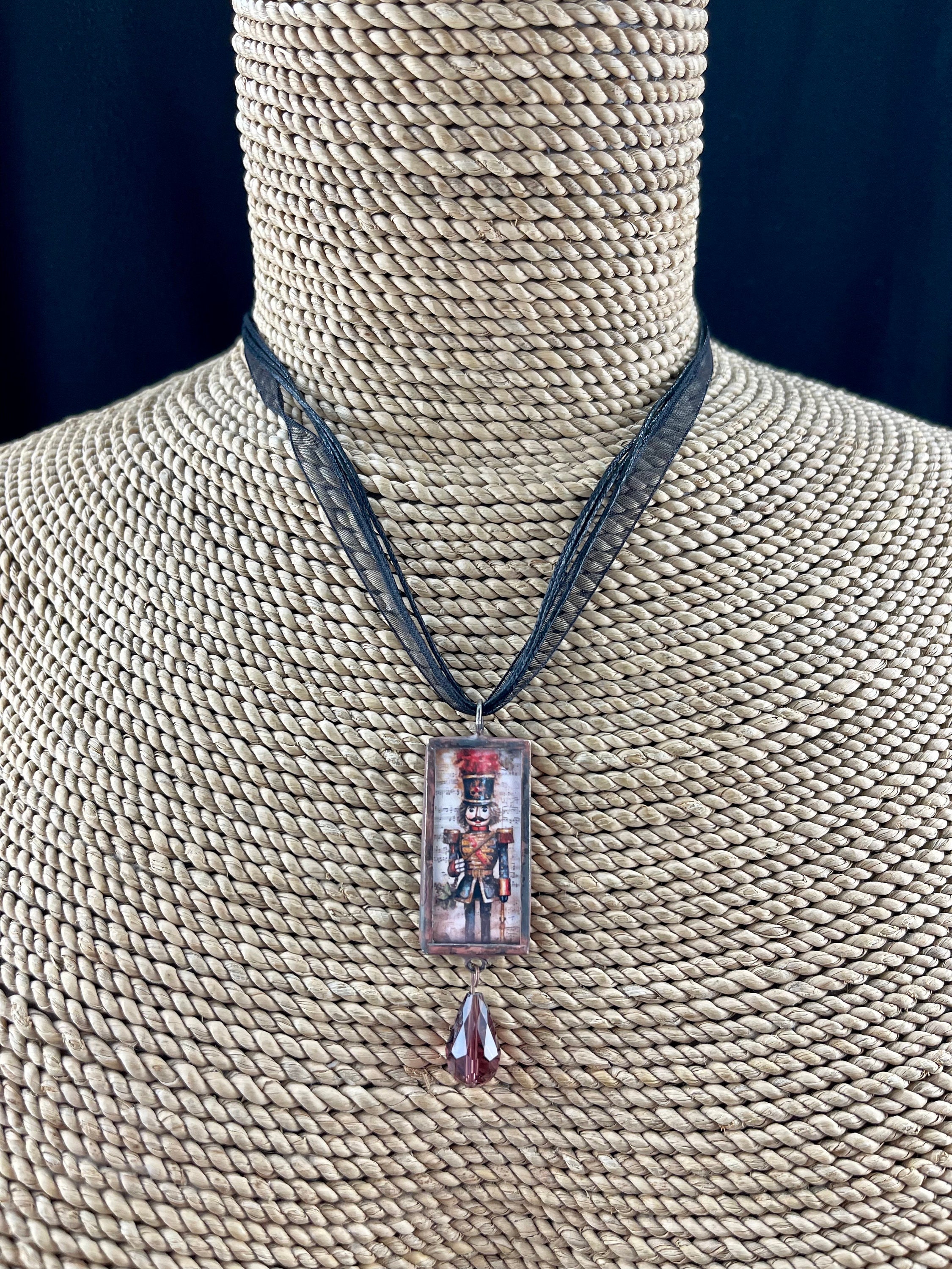 Whimsical Nutcracker Pendant, Nutcracker Solder Christmas Jewelry ...
