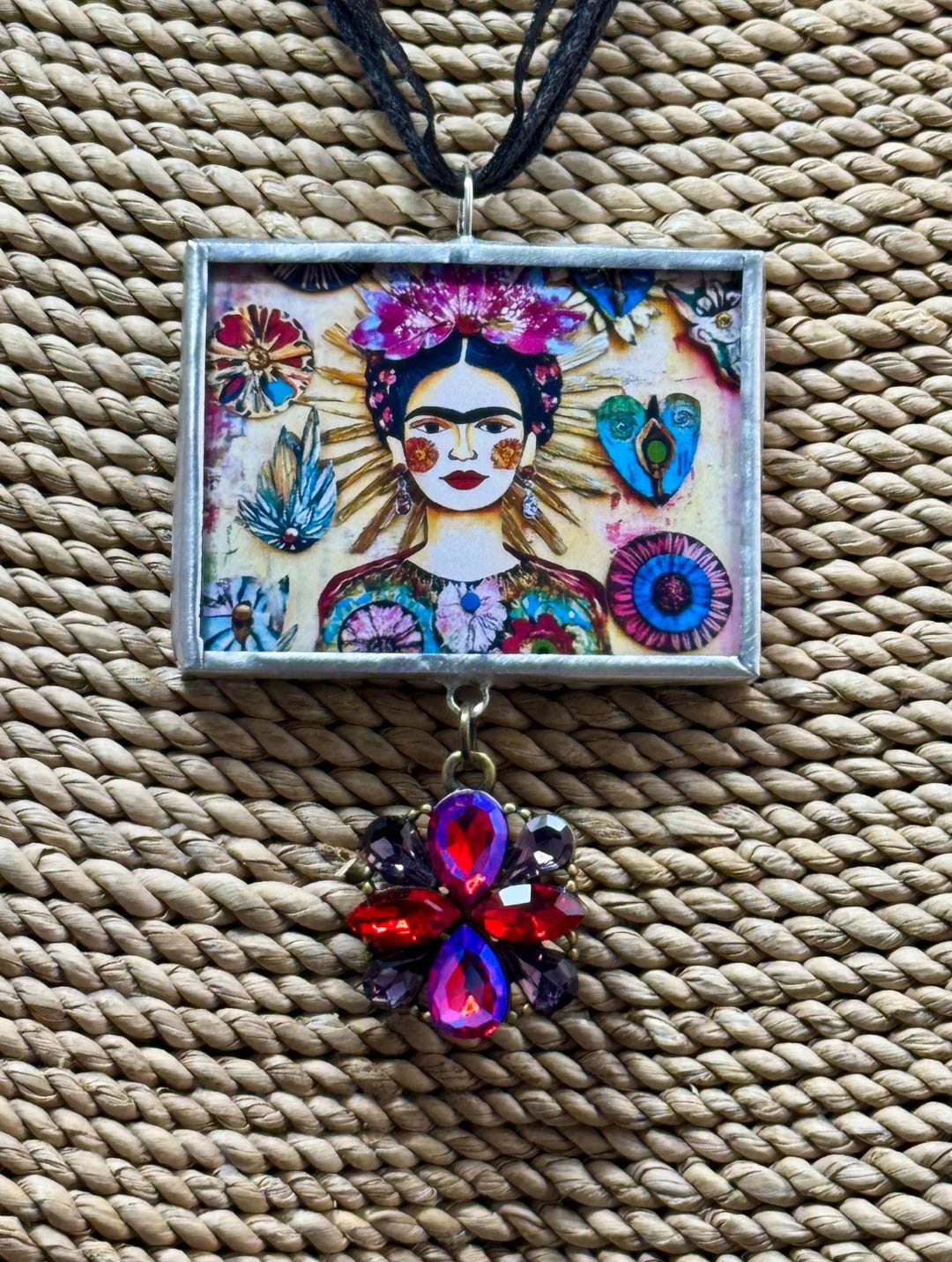 Frida Kahlo Soldered Pendant, Frida Kahlo Jewelry, Frida Kahlo, Gift ...