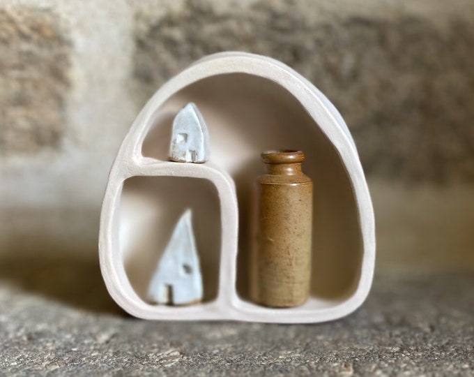 Handmade Slab Built Ceramic Shelf Organiser Organizer Shelving Unit ...