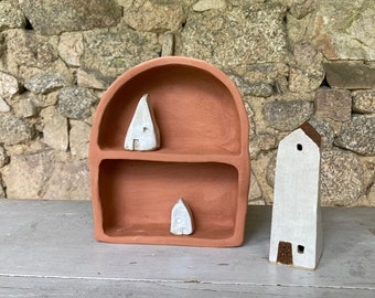 Handmade Slab Built Ceramic Shelf Organiser Organizer Shelving Unit ...