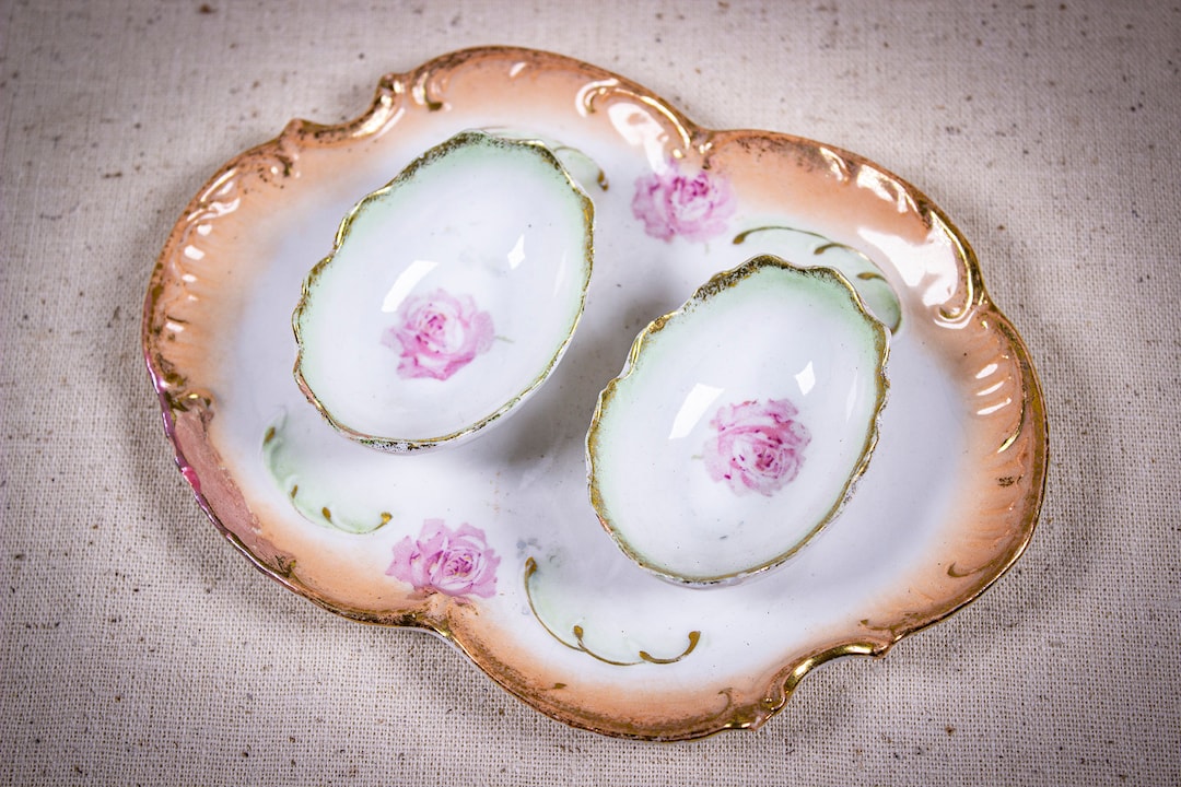 Royal Saxe Porcelain Egg Plate/server - Etsy