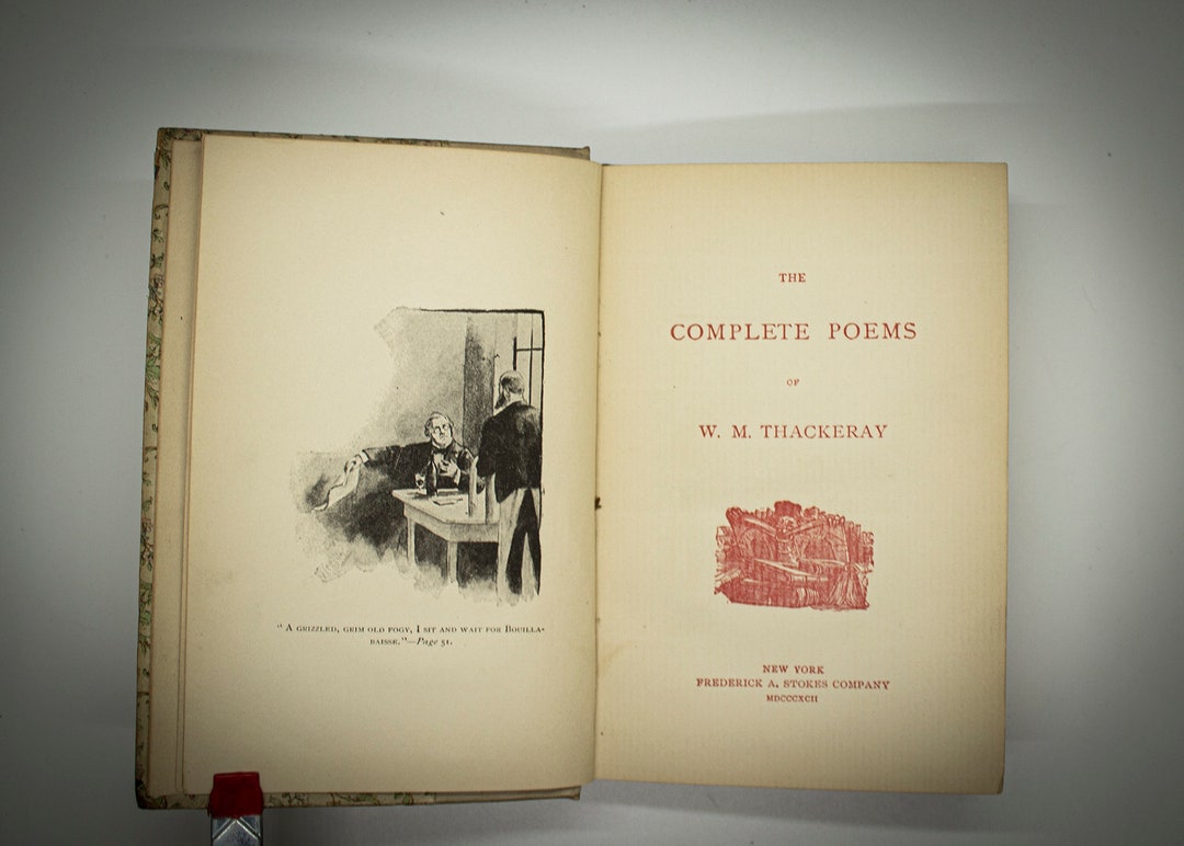 The Complete Poems of W.M. Thackeray - Etsy