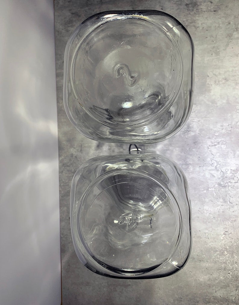 Italian Clear Glass Canister Jars - Etsy