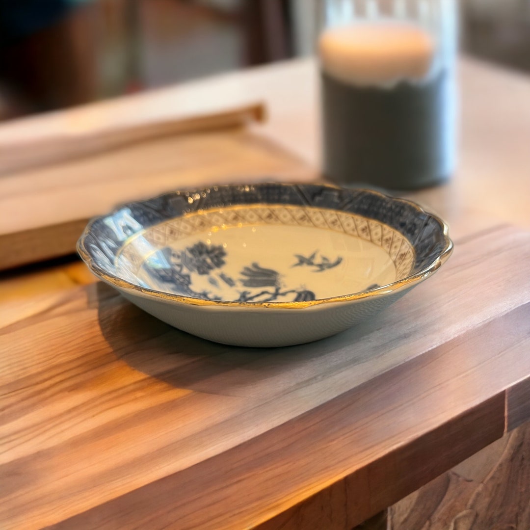 Booths Real Old Willow Cereal Bowl - Etsy