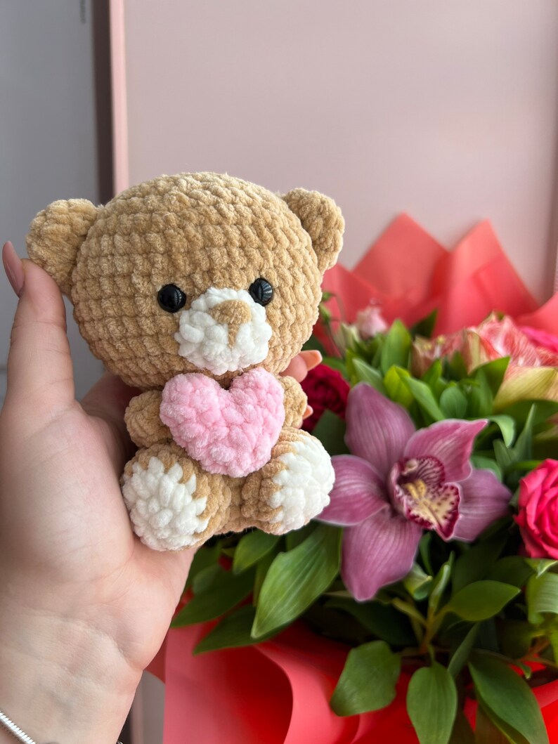 Crochet Valentines Bear Pattern - Etsy UK