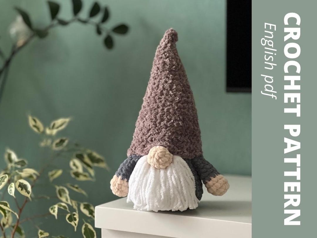 Gnome Crochet Pattern | Easy Pattern for Beginners - Etsy