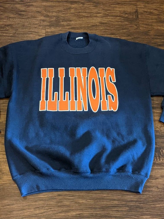 University of Illinois Sweater 1990s Vintage | Etsy