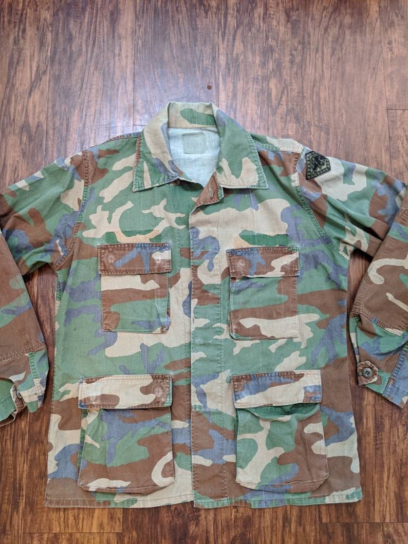 USA Military Camouflage Jacket Arkansas National Guard 1990s - Etsy