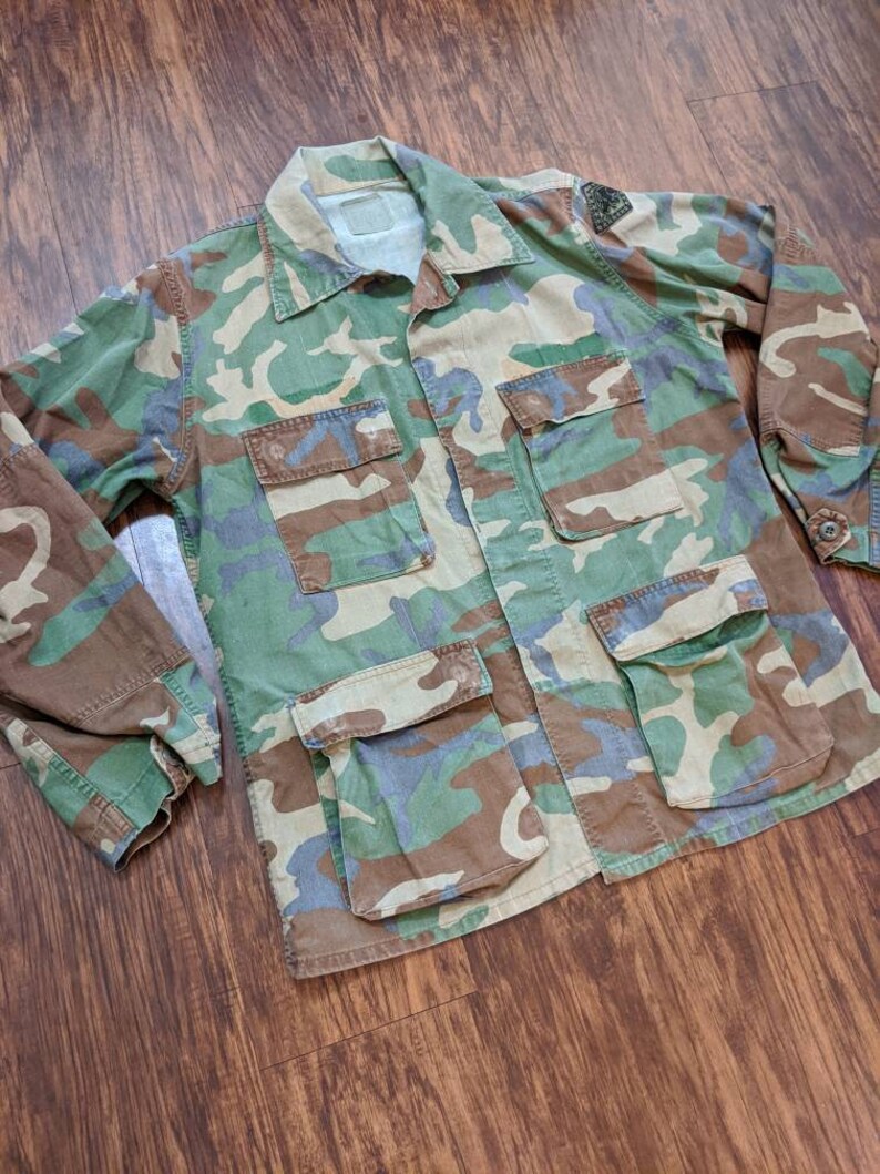 USA Military Camouflage Jacket Arkansas National Guard 1990s - Etsy