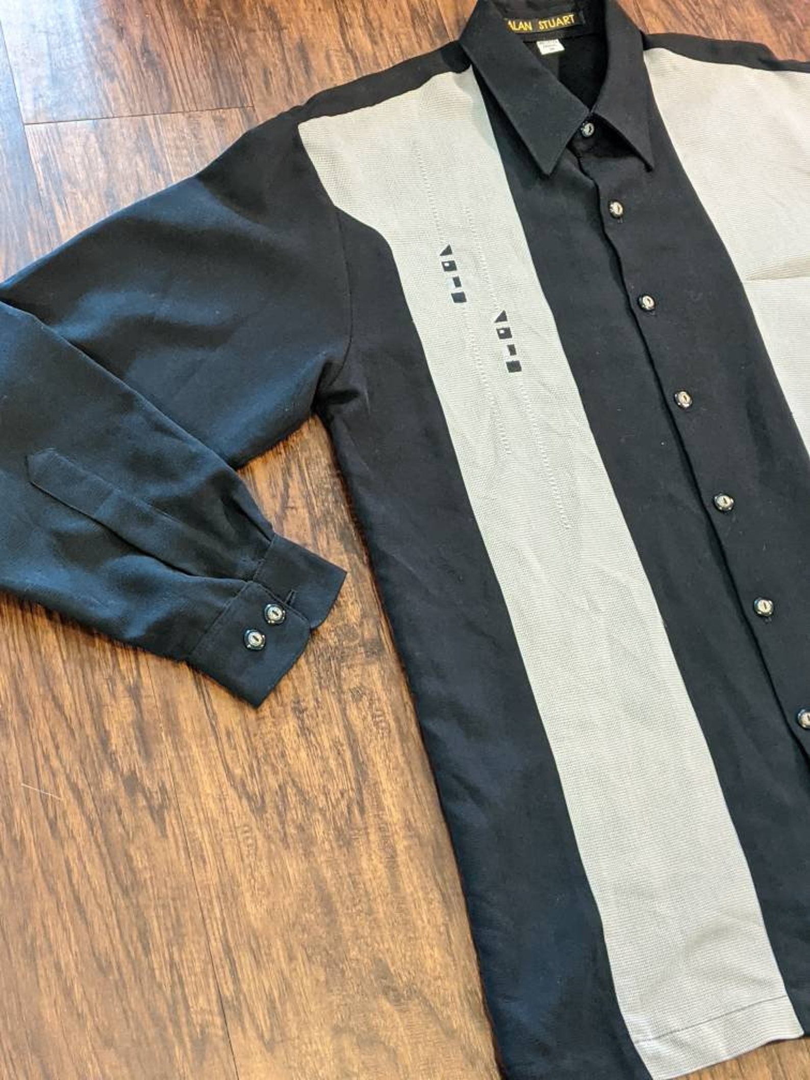 Alan Stuart Rayon Blend Shirt Made in USA 1980s/90s Vintage - Etsy UK