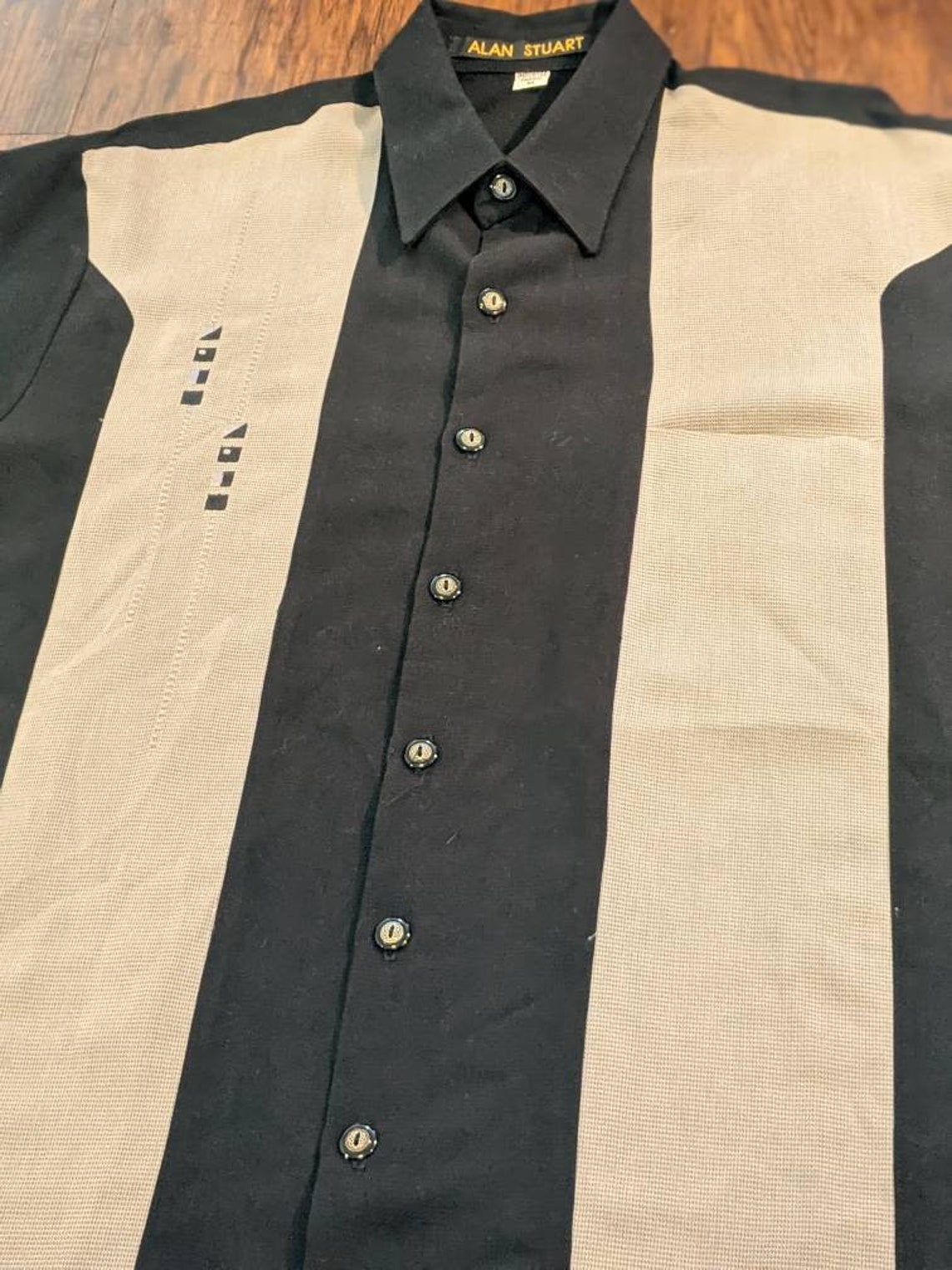 Alan Stuart Rayon Blend Shirt Made in USA 1980s/90s Vintage - Etsy UK