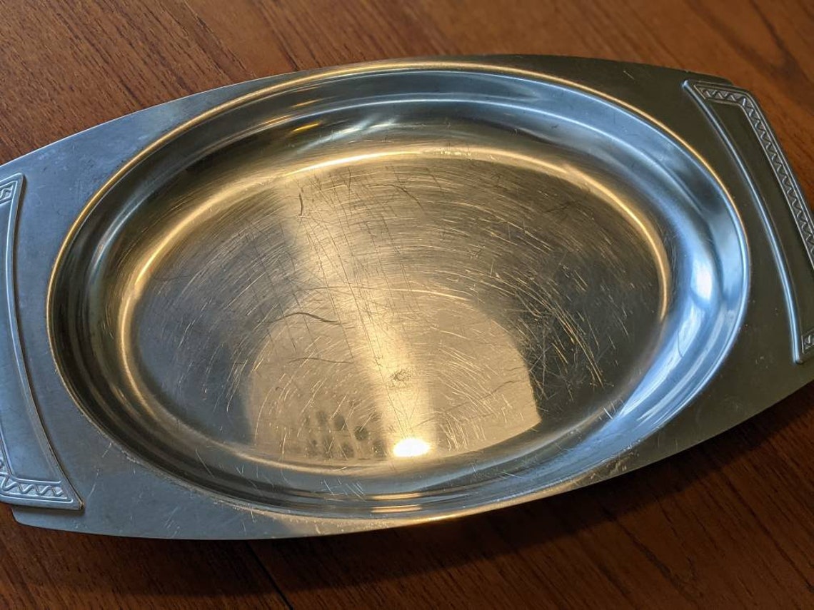 Gense 18/8 Stainless Matching Serving Tray and Bowl Made in - Etsy