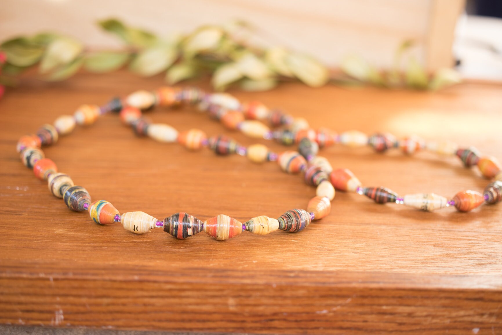 Paper Beads Necklace, Handmade Uganda, African, Eco - Friendly, Jewelry ...