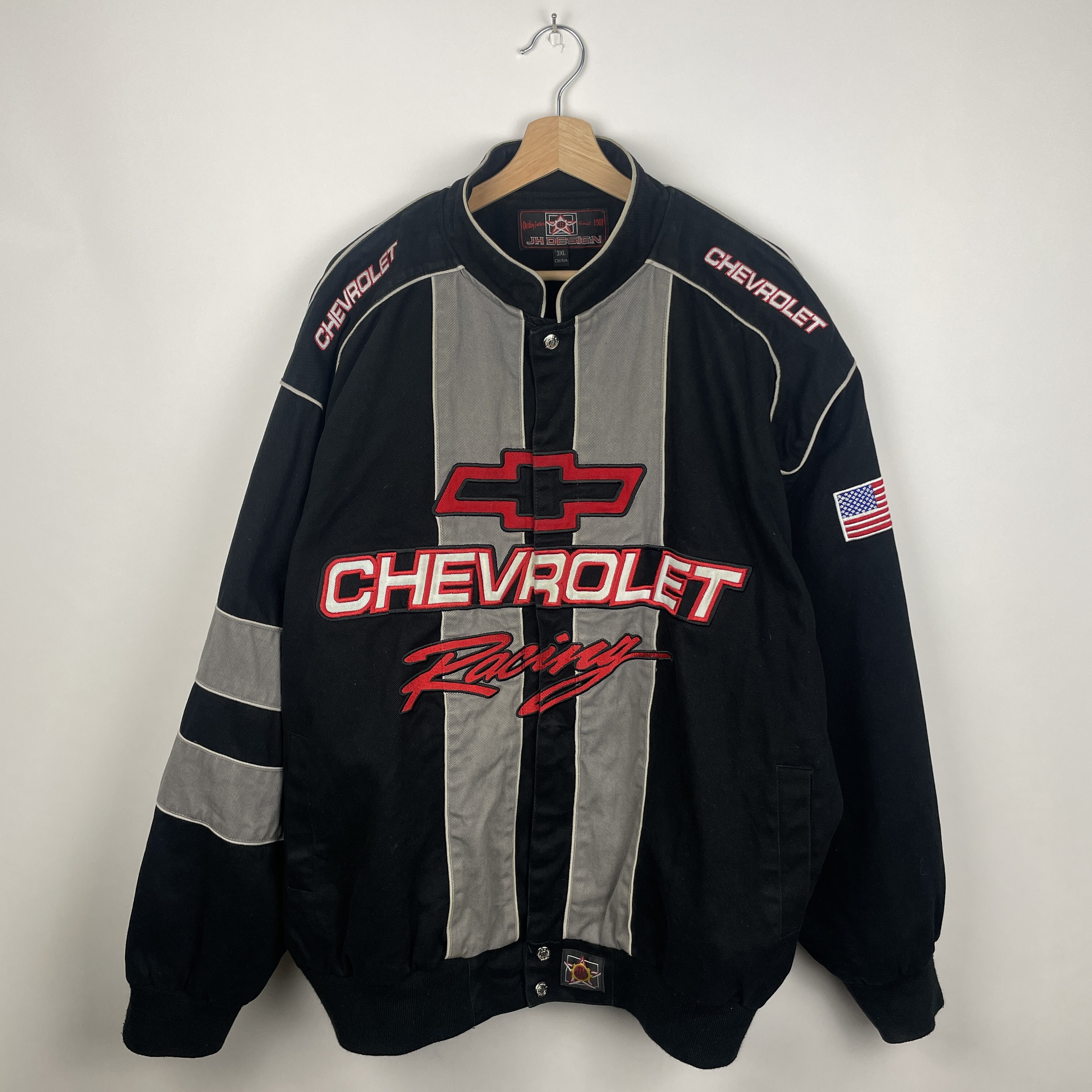 Vintage Jeff Hamilton Chevrolet Racing Jacket 3XL Black - Etsy