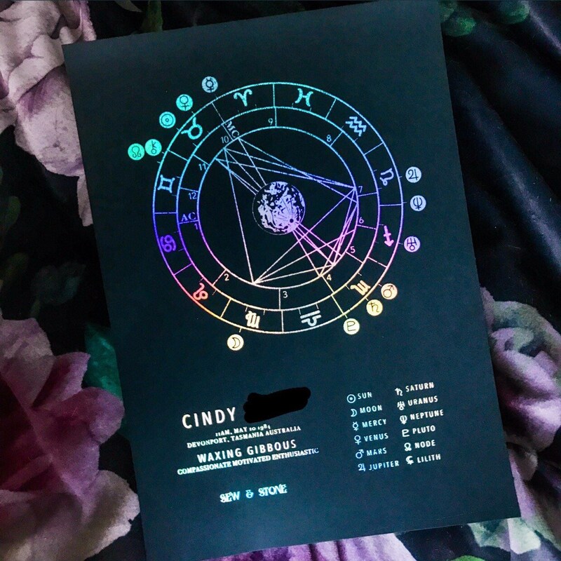 Birth Chart - Etsy
