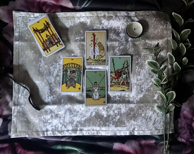 Tarot Mat Colour SELENITE, Altar Cloth, Book Wrap, Tarot Card Cloth ...
