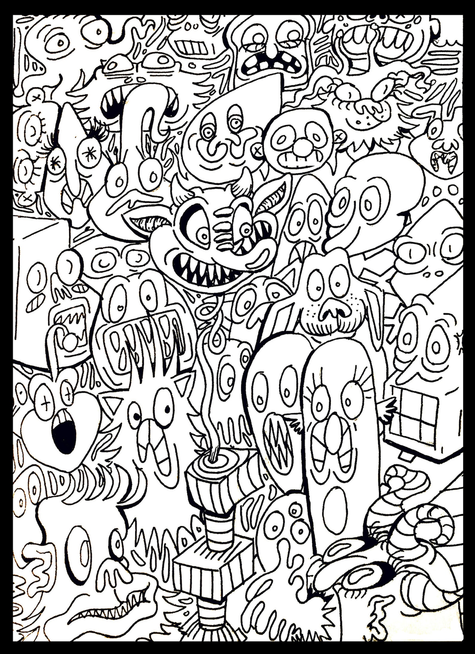 The Collective Clutter Coloring Book | Etsy